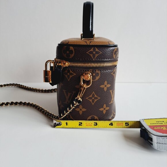 Louis Vuitton | Bags | Louis Vuitton Vanity Pm Monogram Reverse Canvas Crossbody Bag Brown ...